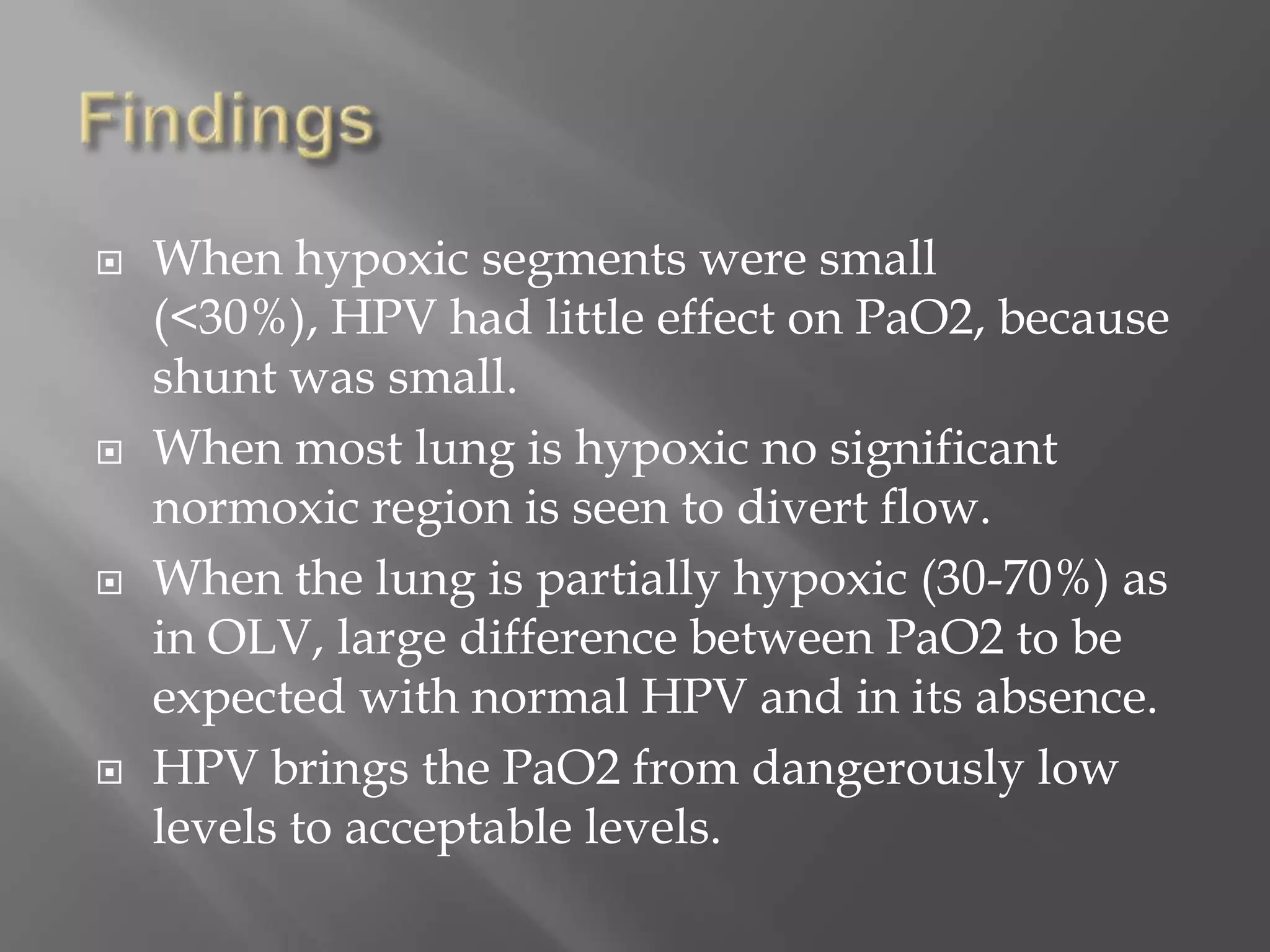 Intro to Hypoxic pulmonary vasoconstriction | PPTX