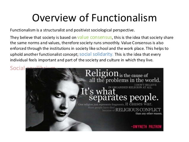 Functionalism sociology