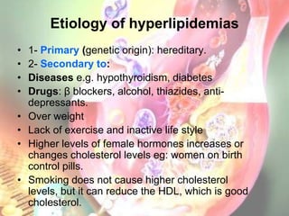 Hyperlipidemia and drug therapy for hyperlipidemia | PPTX