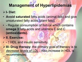 Hyperlipidemia and drug therapy for hyperlipidemia | PPTX