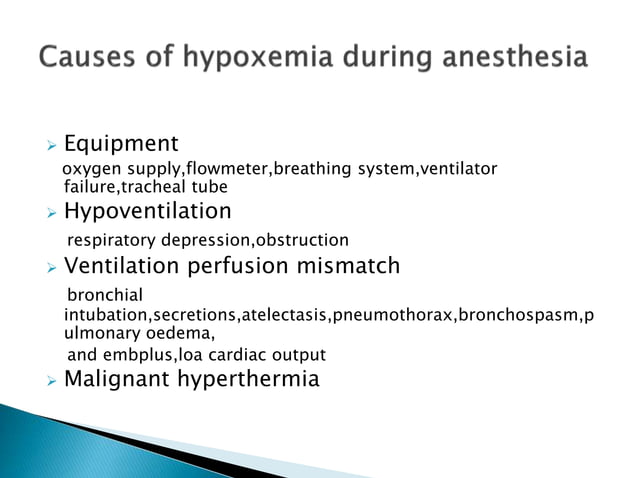 Hypoxia & hypoxemia | PPTX