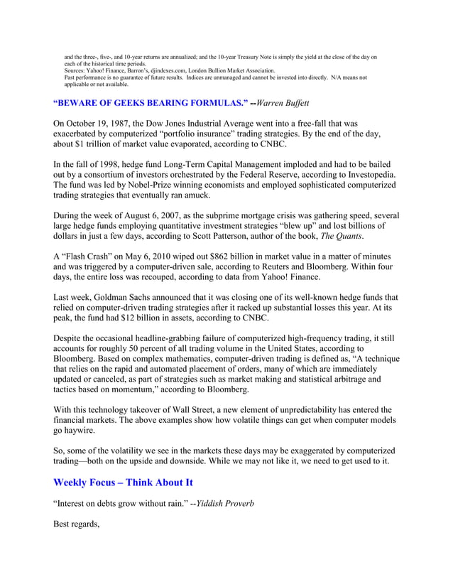 Hyre Weekly Commentary | PDF