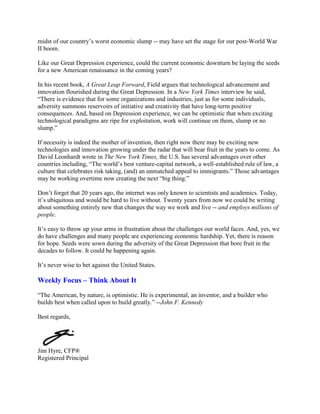 Hyre Weekly Commentary | PDF