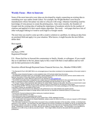 Hyre Weekly Commentary | PDF