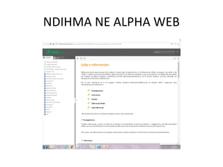 HYRJE NE ALPHA WEB BUSINESS | PPT