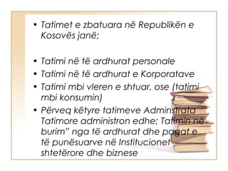 Kontabiliteti i Tatimeve | PPT