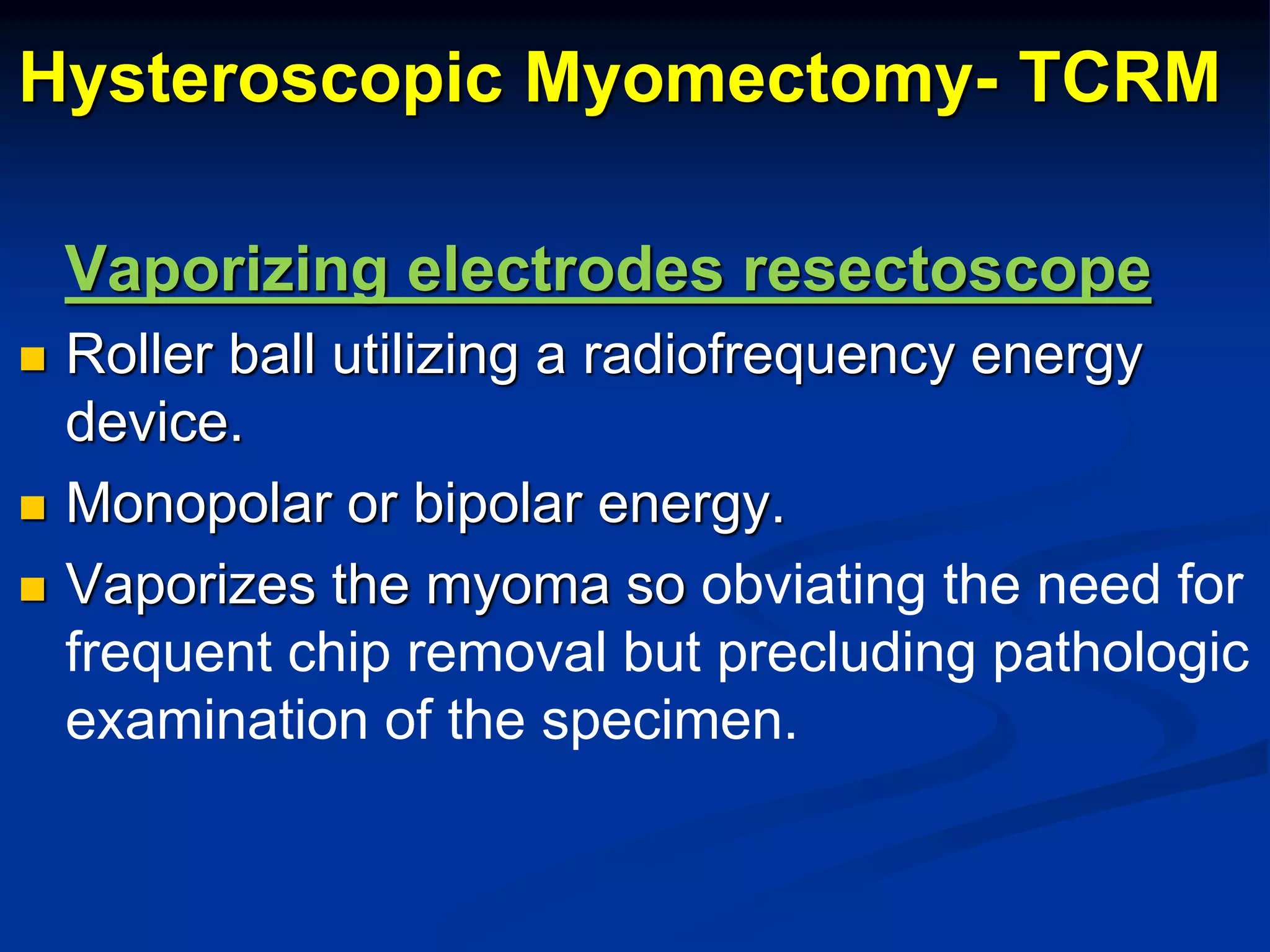 Hyseroscopy myoma resection | PDF