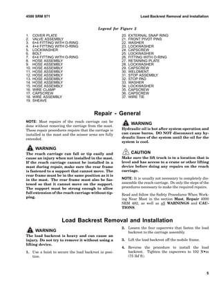 Hyster b454 (w40 zc) forklift service repair manual | PDF