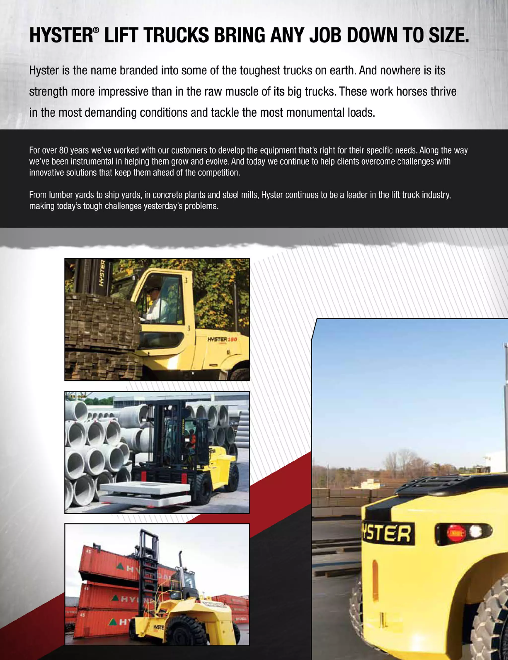 Hyster Big Trucks Brochure | PDF