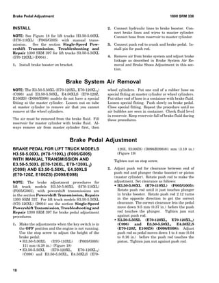 Hyster c098 (e120 xl3) forklift service repair manual | PDF