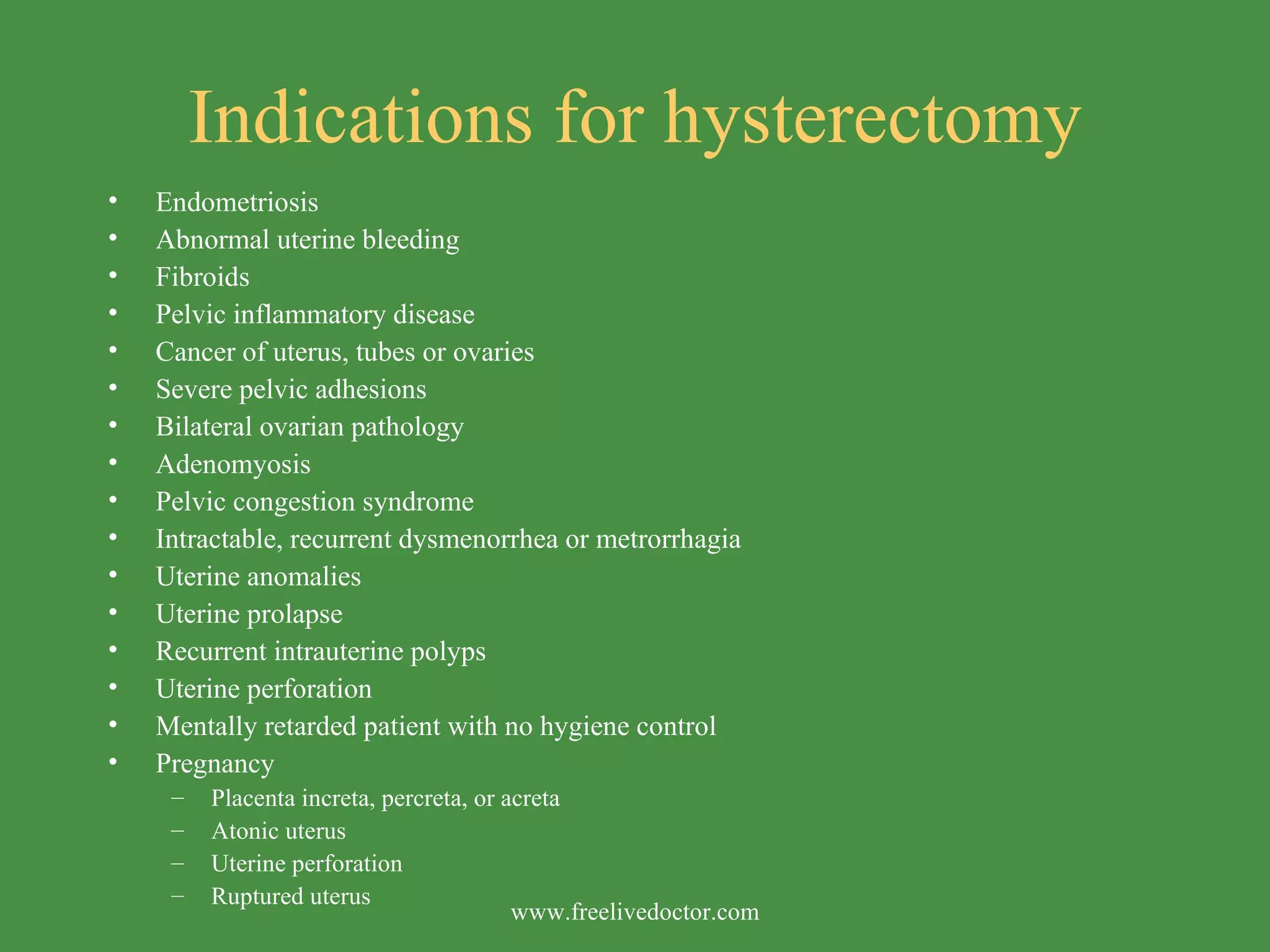 Hysterectomy | PPT