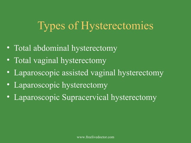 Hysterectomy | PPT
