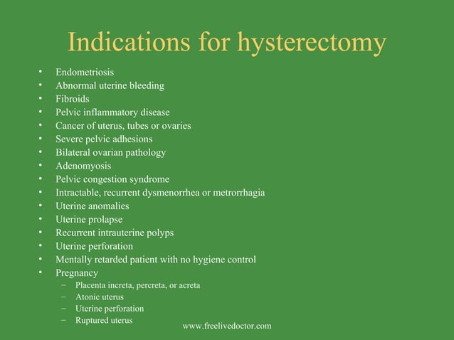 Hysterectomy | PPT