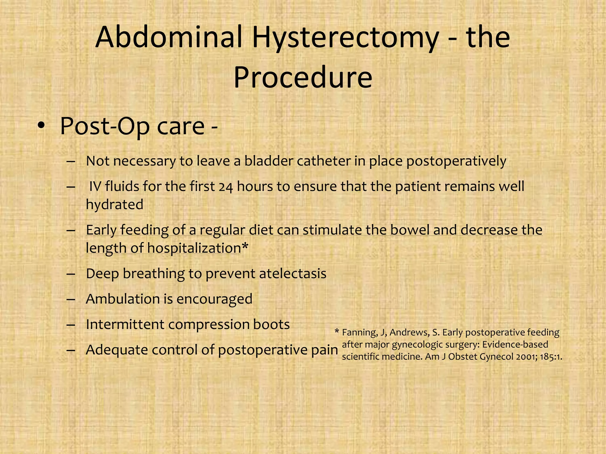 Hysterectomy | PPTX