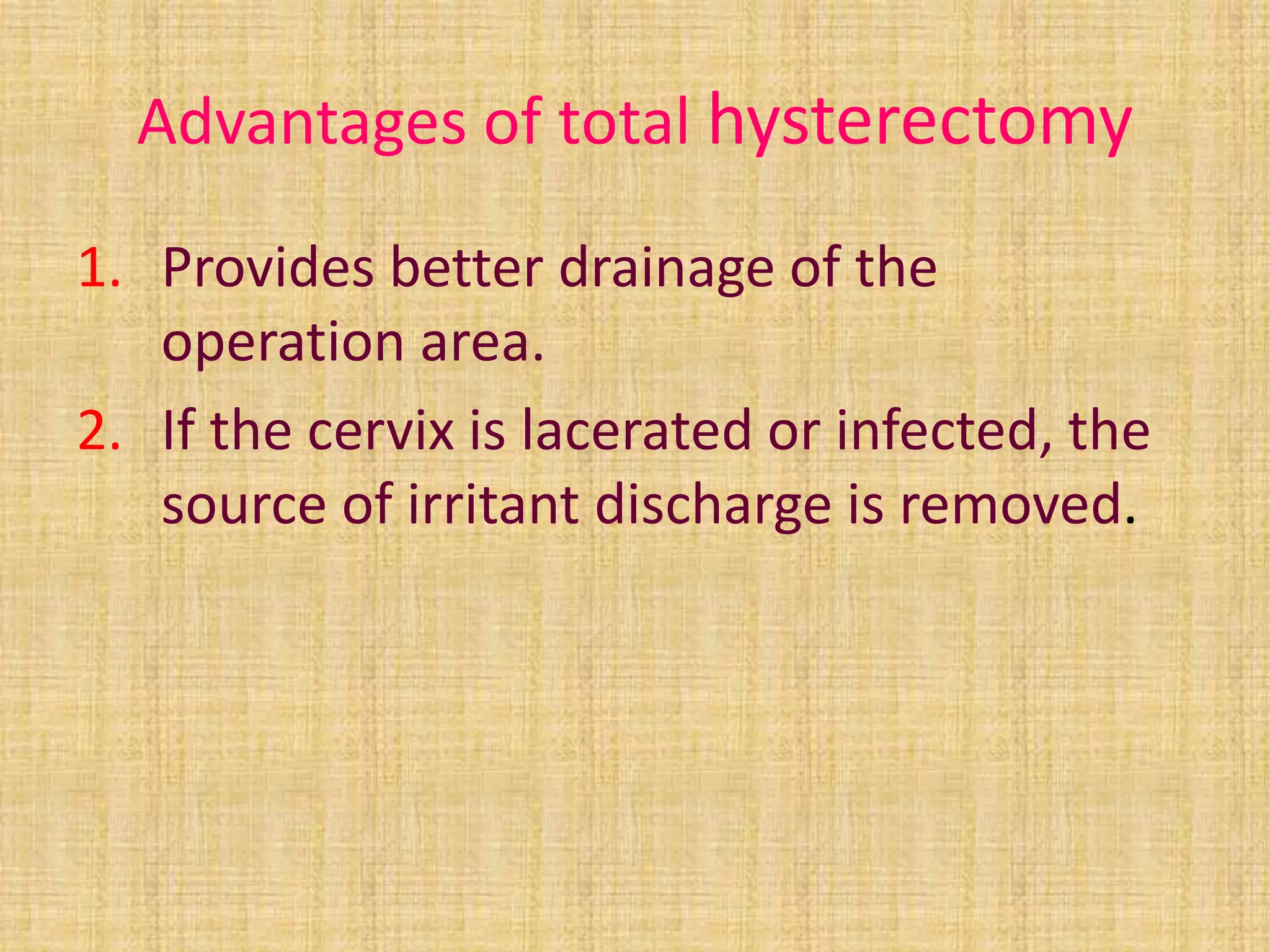 Hysterectomy | PPTX
