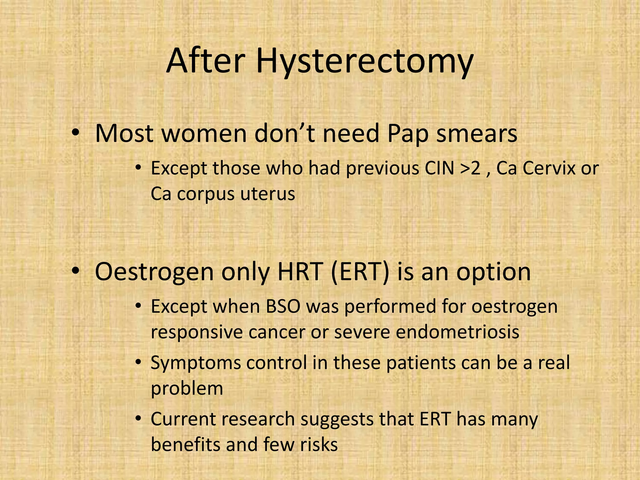 Hysterectomy | PPTX