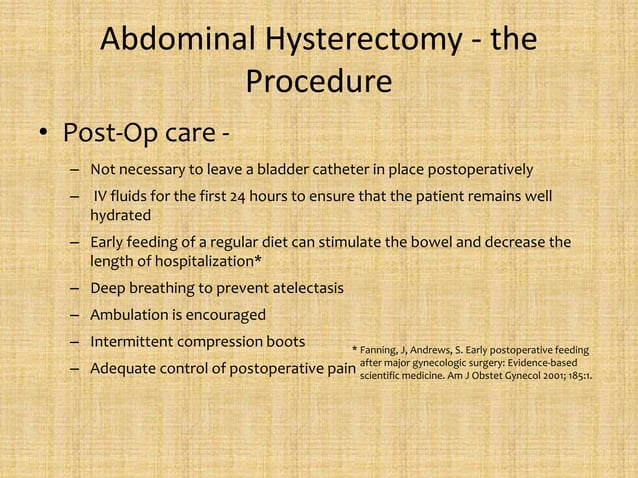 Hysterectomy | PPTX | Pregnancy | Reproductive Health