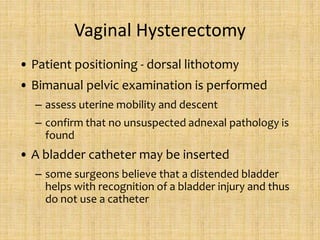Hysterectomy | PPTX