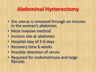 Abdominal Hysterectomy