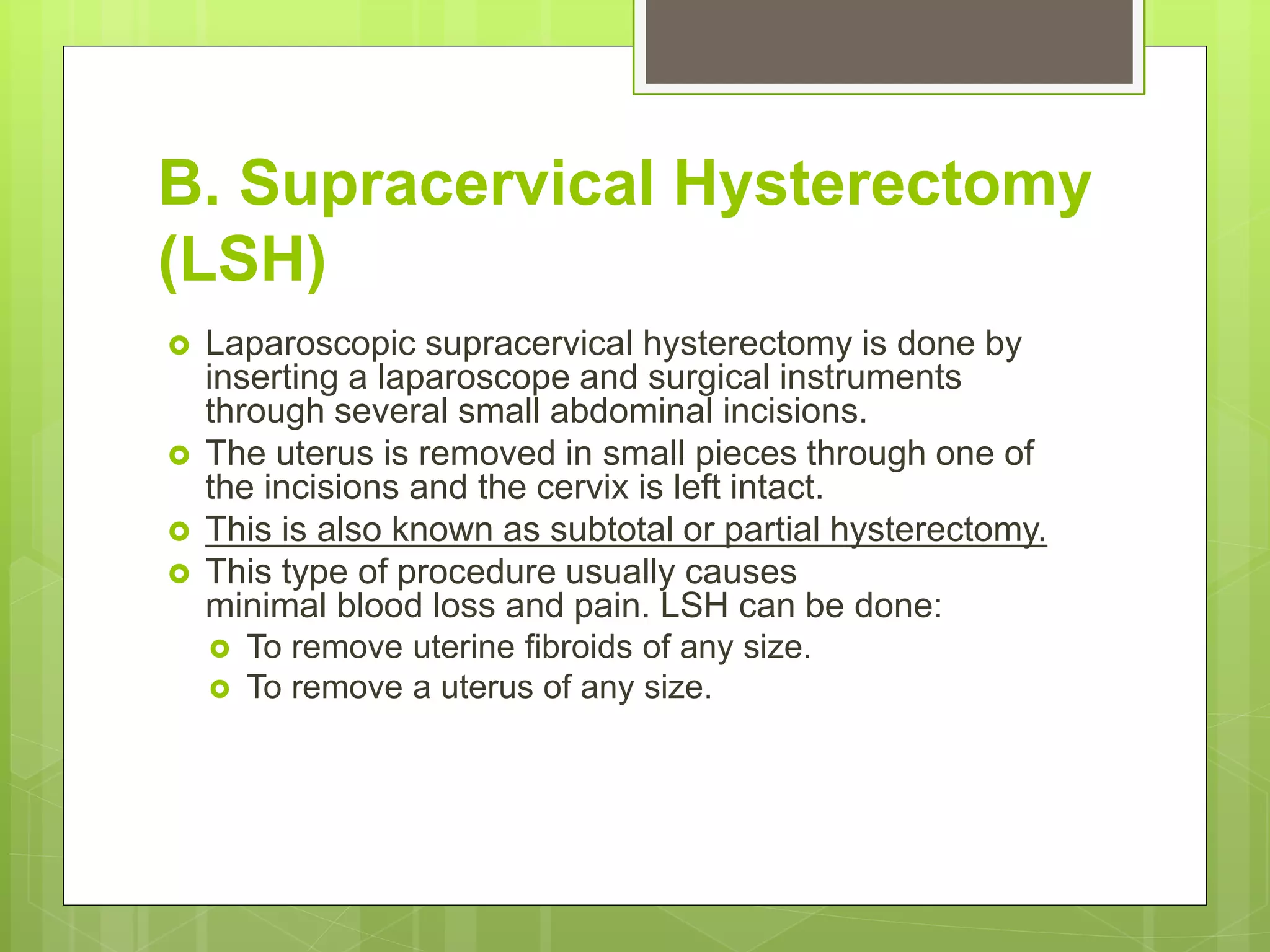 Hysterectomy | PPTX