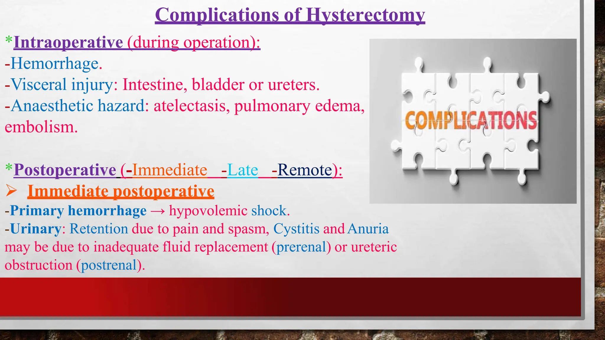 Hysterectomy removal of uterus body .pptx