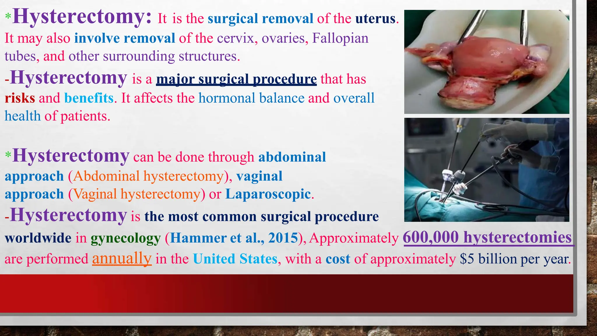 Hysterectomy removal of uterus body .pptx