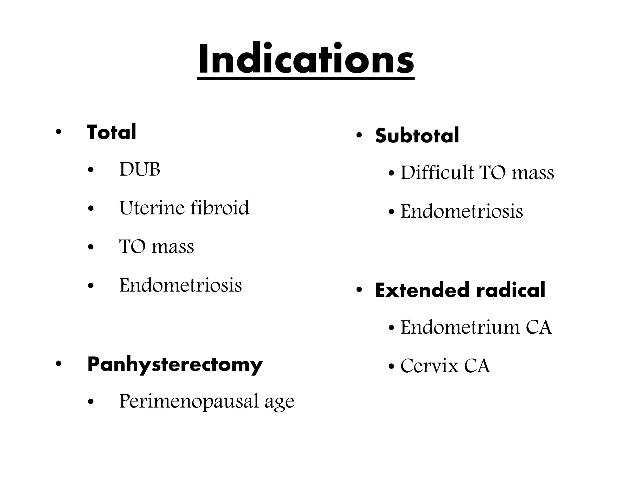 Hysterectomy | PPTX