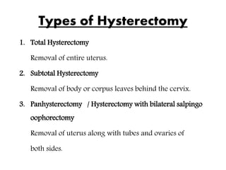 Hysterectomy | PPTX