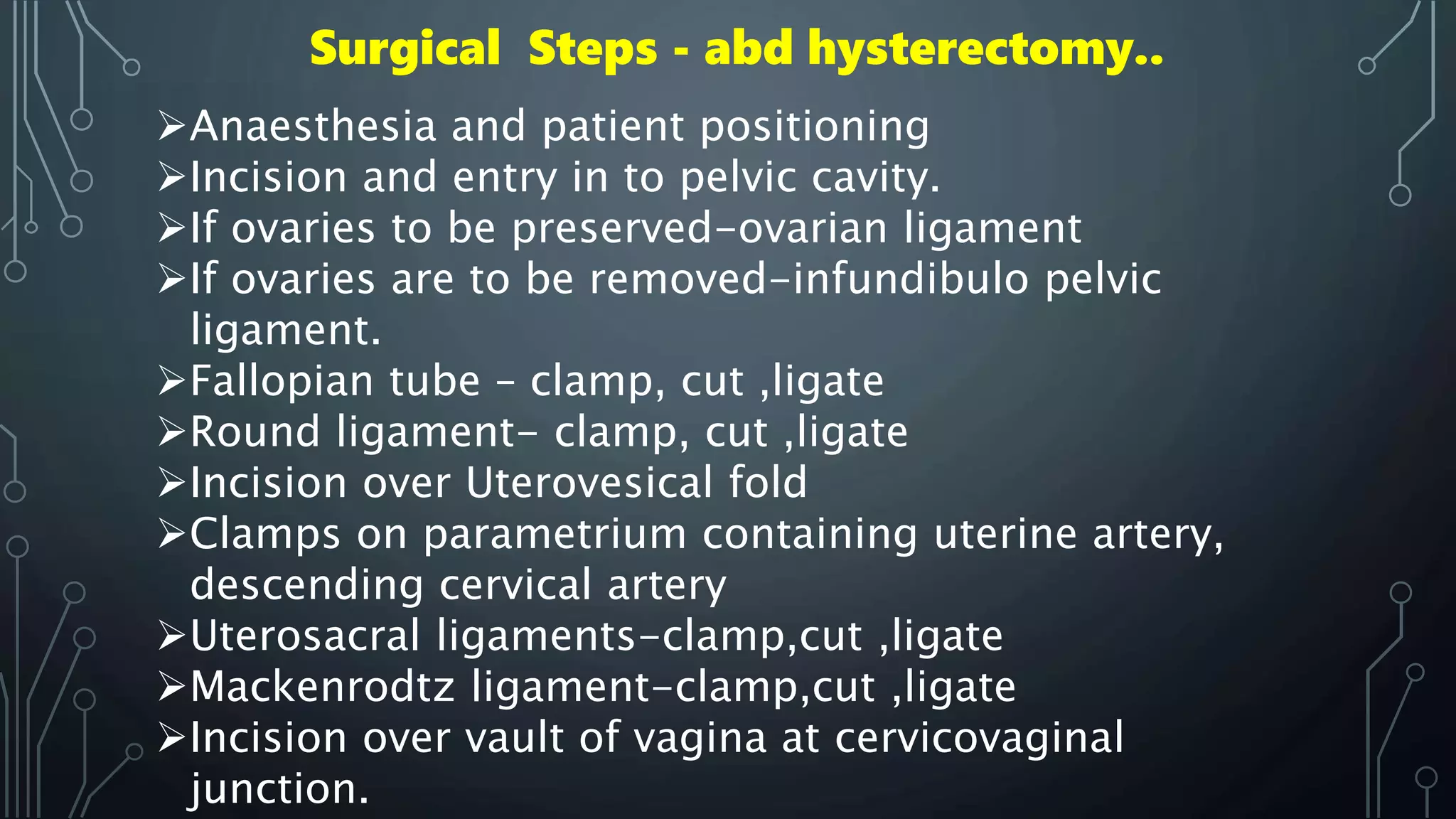 Hysterectomy simplified@ maran | PPTX