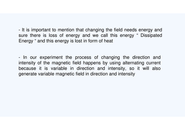 hysteresis loop of a ferromagnetic material on the screen of ...