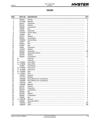 Hyster g007 (h12.00 xm) forklift parts catalogue manual | PDF