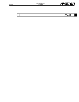 Hyster h177 (h2.50 xm) forklift parts catalogue manual | PDF