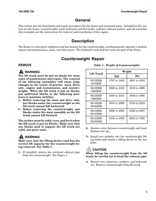 Hyster k005 (h4.00 xm europe) forklift service repair manual | PDF