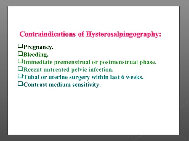 Hysterosalpingography | PPT