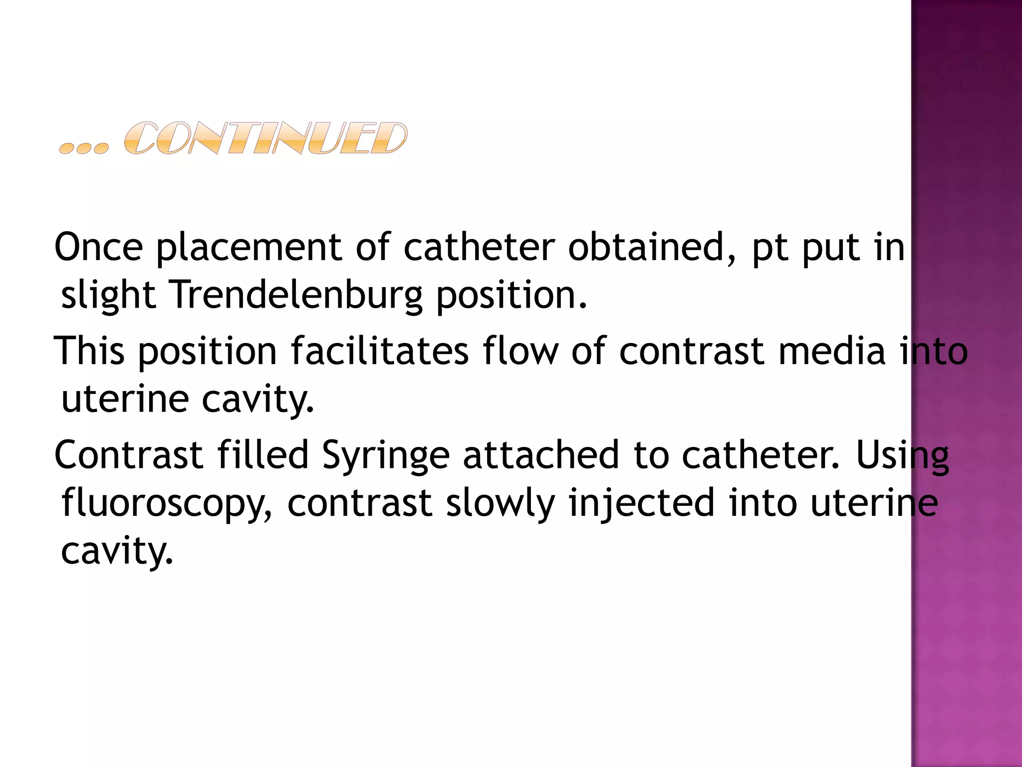 Hysterosalpingography | PPTX