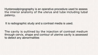 Hysterosalpingography; therapeutic and diagnostic approach | PDF