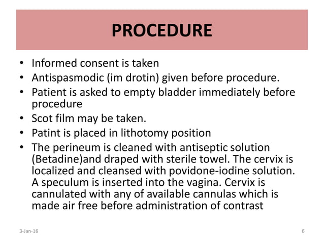 Hysterosalpingography | PPTX