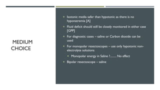 Hysteroscopic distension media | PDF
