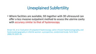 Indications of Hysteroscopy | PPTX