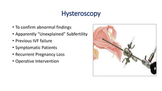 Indications of Hysteroscopy | PPTX