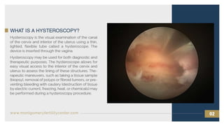 Hysteroscopy : Procedures, Risks and Consult with Physician | PPT