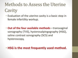 Hysteroscopy and infertility | PPTX
