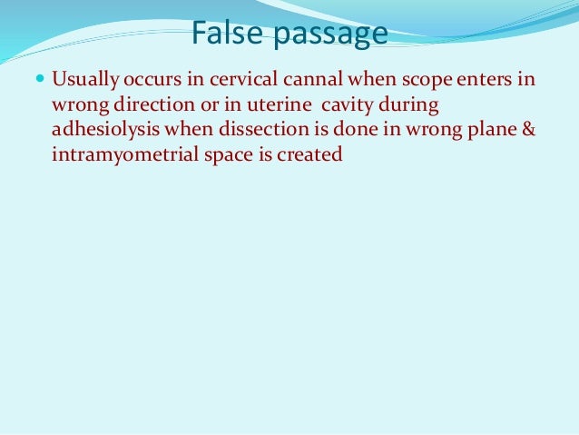 Hysteroscopy complications