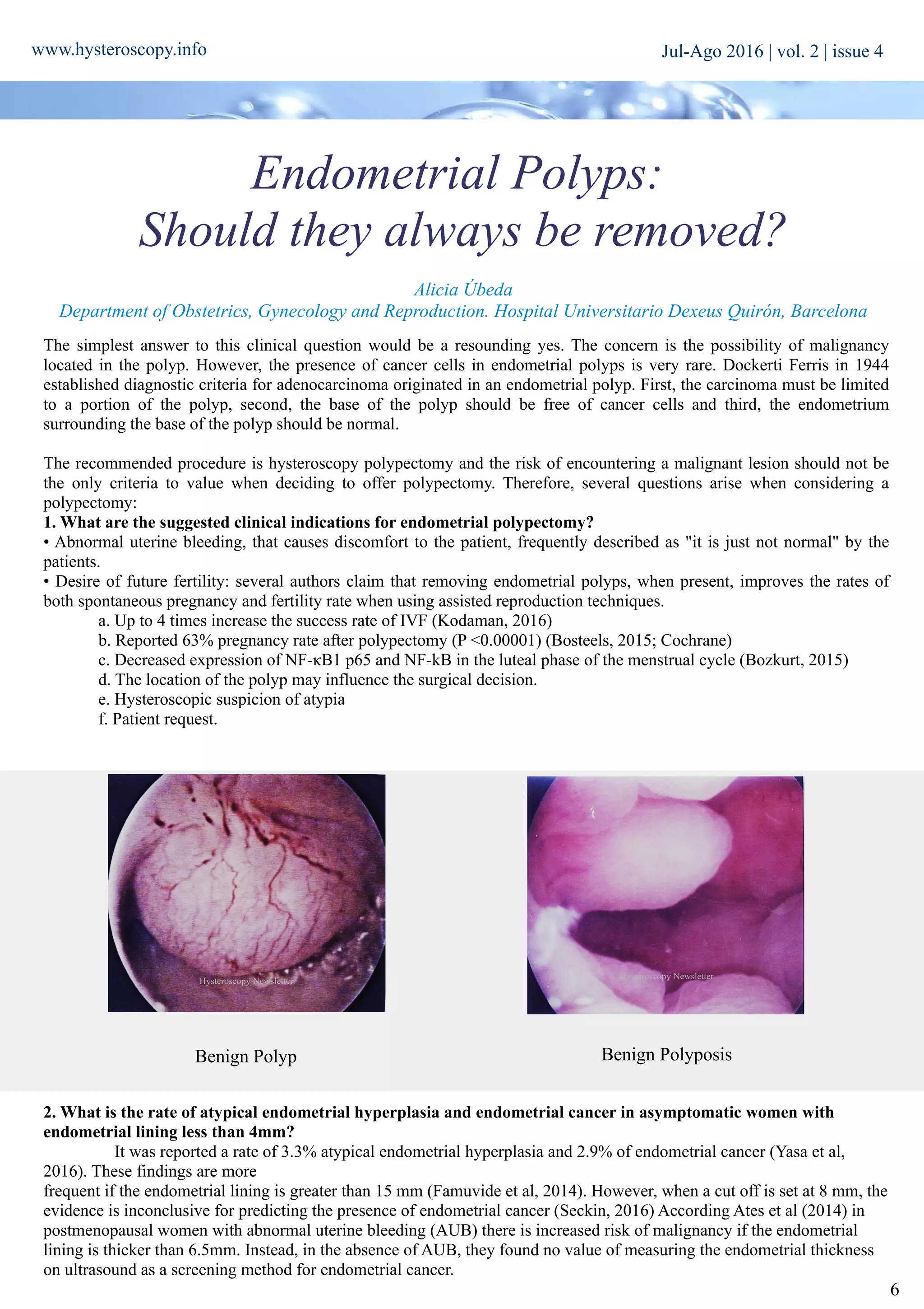 Hysteroscopy newsletter vol2 issue 4 english | PDF