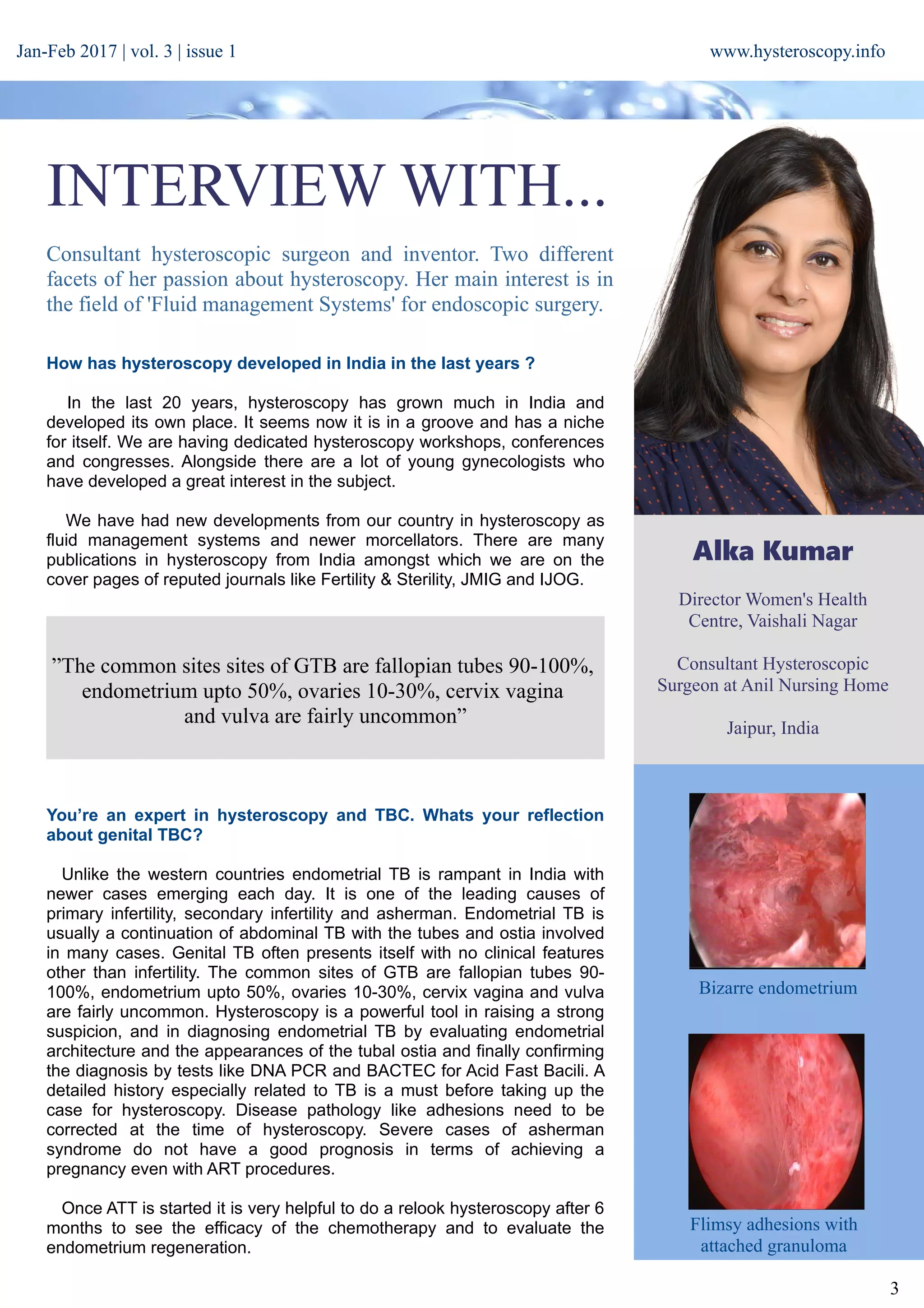Hysteroscopy newsletter vol 3 issue 1 english | PDF