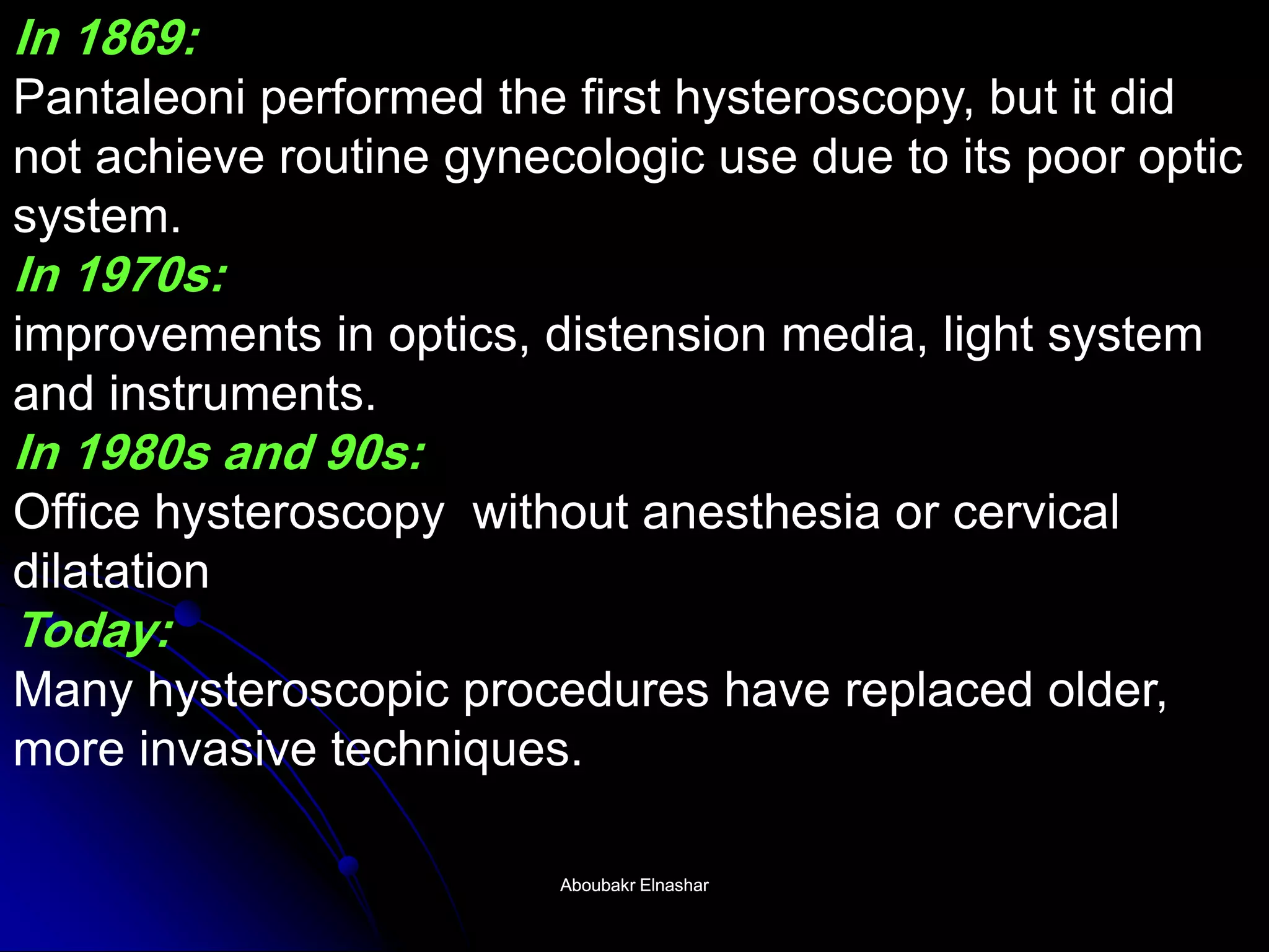 Hysteroscopy overview | PDF