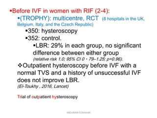 Hysteroscopy Overview of systematic reviews | PDF