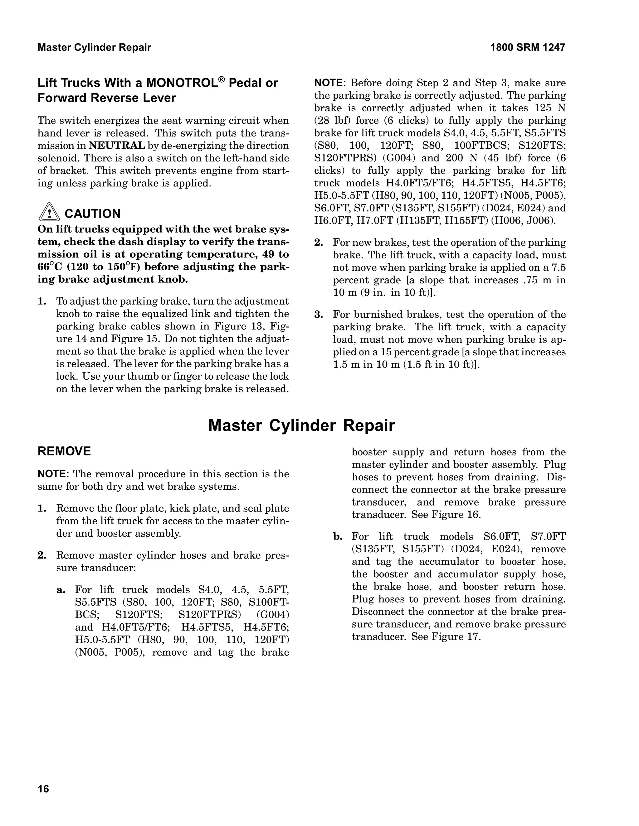 Hyster (p005) h90 ft forklift service repair manual | PDF