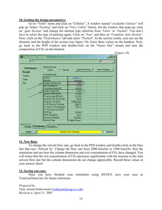 Hysys tutorial | PDF