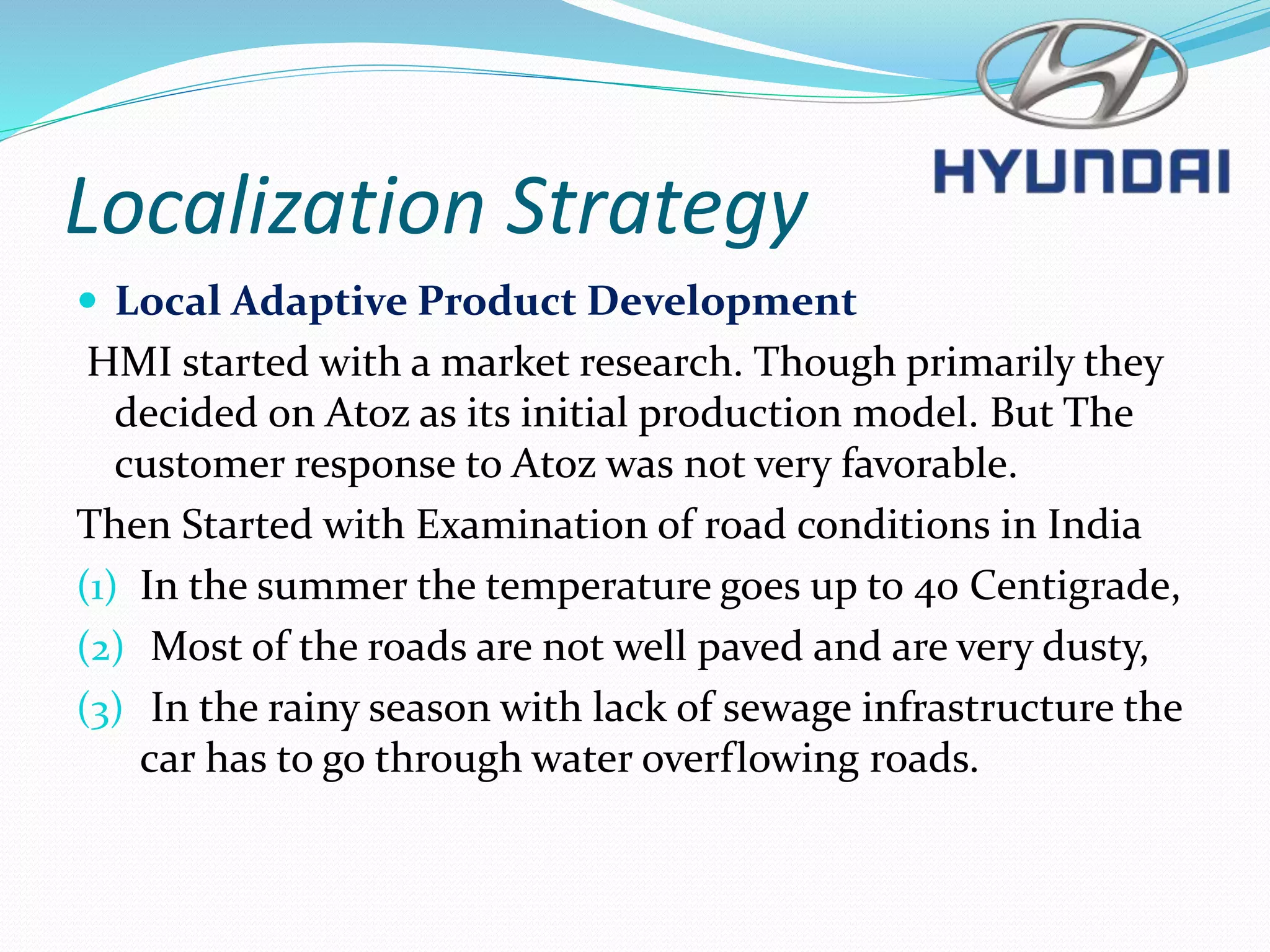 Hyundai marketing Strategy in India | PPTX